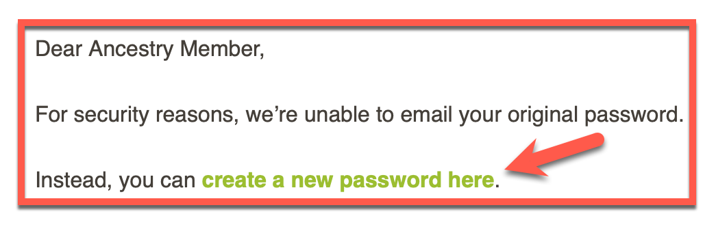 Resetting a Forgotten Password